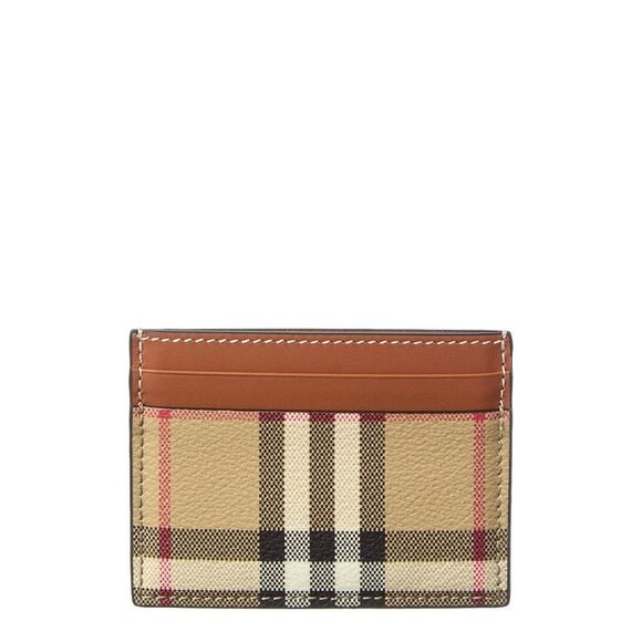 Burberry | Bags | Burberry Check Canvas Leather Card Case | Poshmark